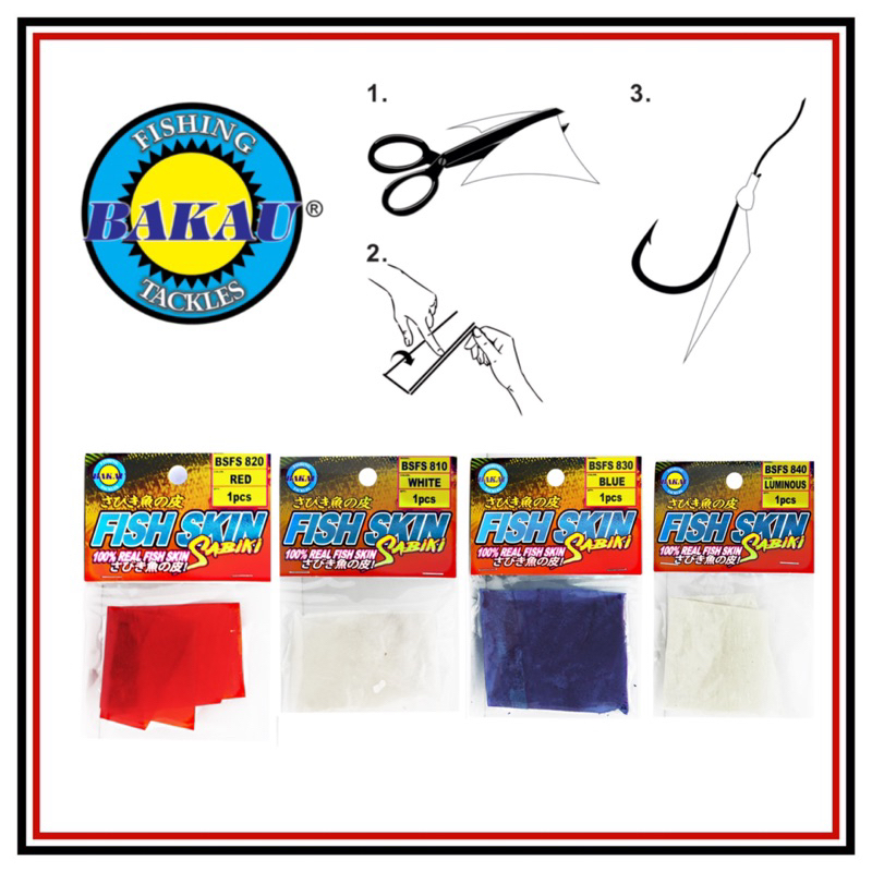 Jual BAKAU SABIKI FISH SKIN UNTUK ASSIST HOOK DAN SABIKI | Shopee Indonesia