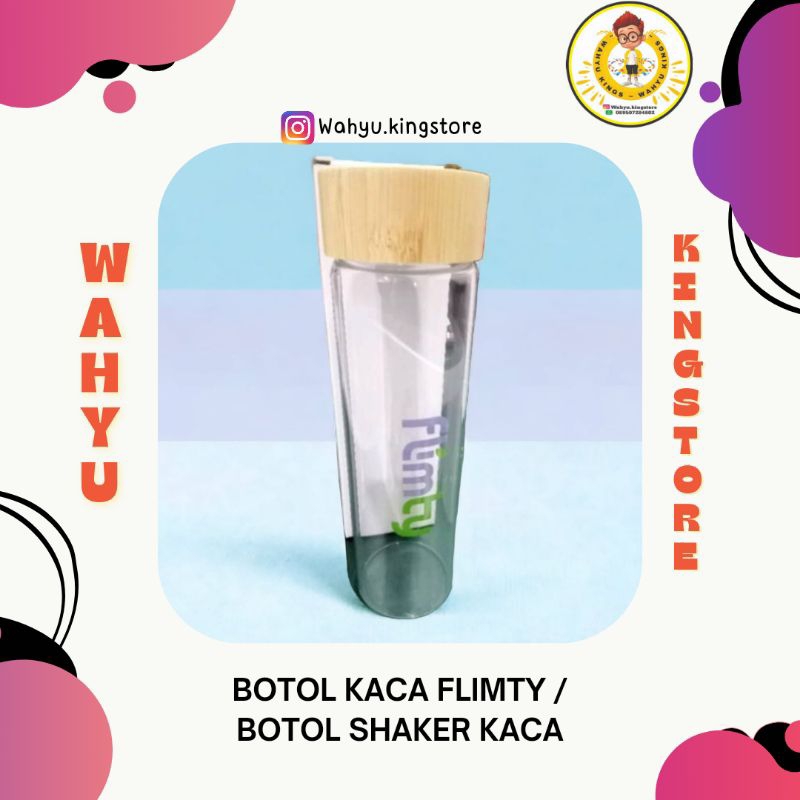 Jual BOTOL SHAKER KACA ATAU BOTOL KACA FLIMTY | Shopee Indonesia