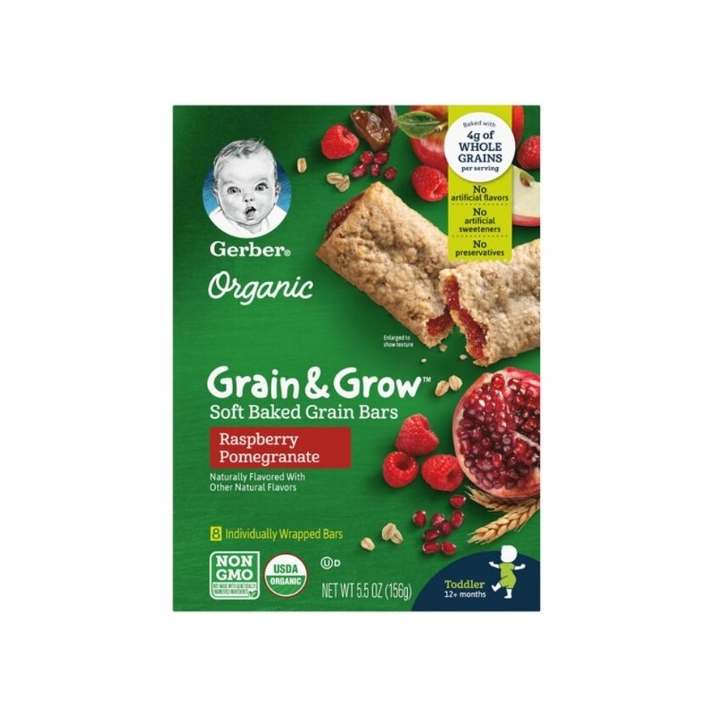 Jual Gerber Organic Grain & Grow Soft Baked Grain Bars 12+ Months ...