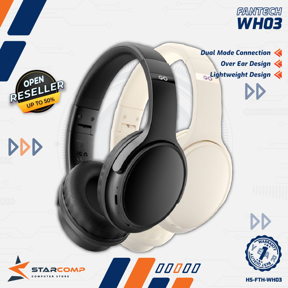 Jual Fantech WH03 GO MOVE Wireless Bluetooth 5.0 Headset Dual ...