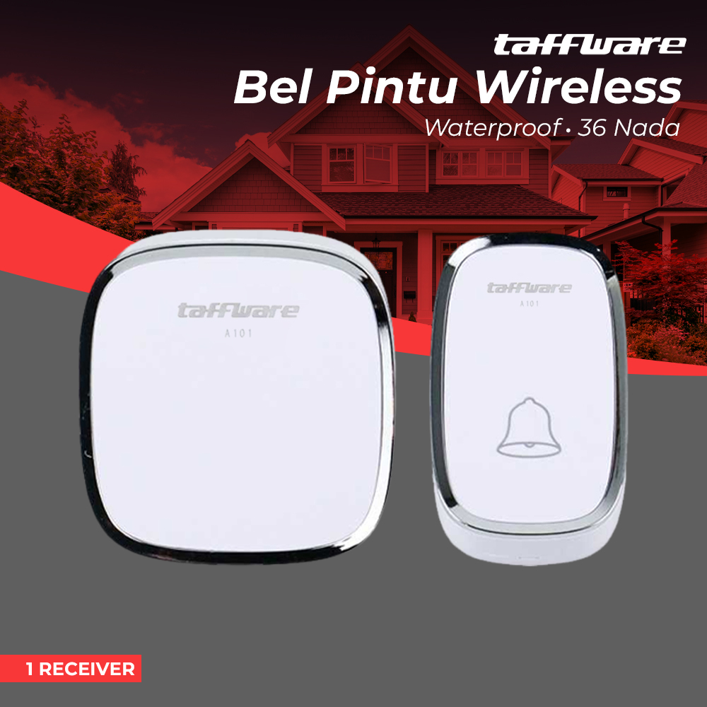 Jual Bel Rumah Wireless Door Bell Waterproof Pintu 1 Receiver ...