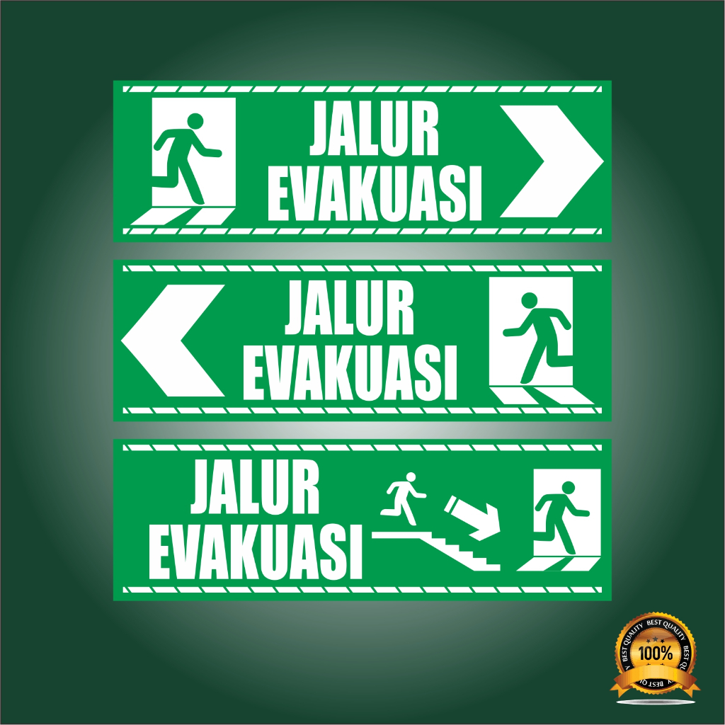Jual SIGN LABEL STICKER JALUR EVAKUASI | Shopee Indonesia