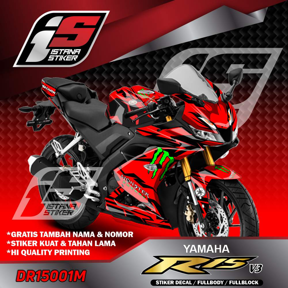 Jual stiker decal r15 v3 full body keren | Shopee Indonesia