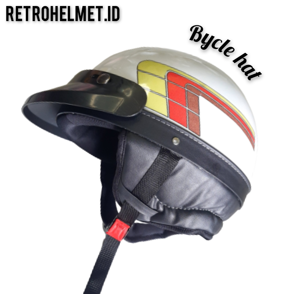 Jual HELM CHIPS RETRO BYCLE HAT / HELM CHIP JADUL CUSTOM | Shopee Indonesia