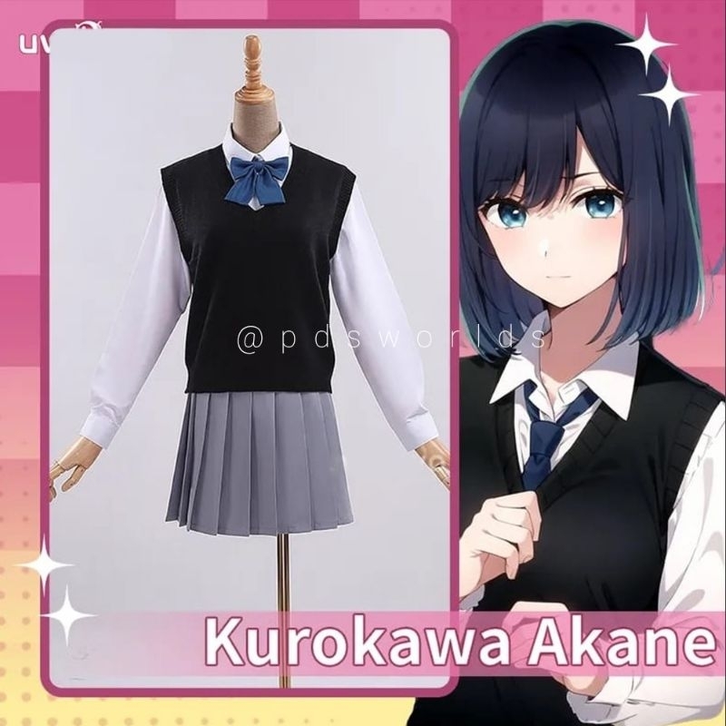 Jual (COD) OSHI NO KO AKANE KUROKAWA COSPLAY CUSTOME KOSTUM SET ...