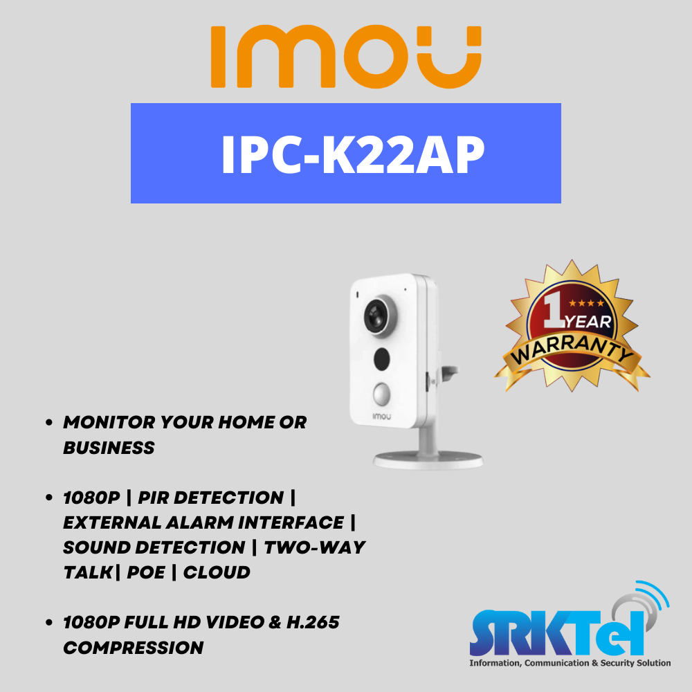 Jual Imou IPC-K22AP Smart IP Camera With PIR Detection Cube PoE 2MP ...