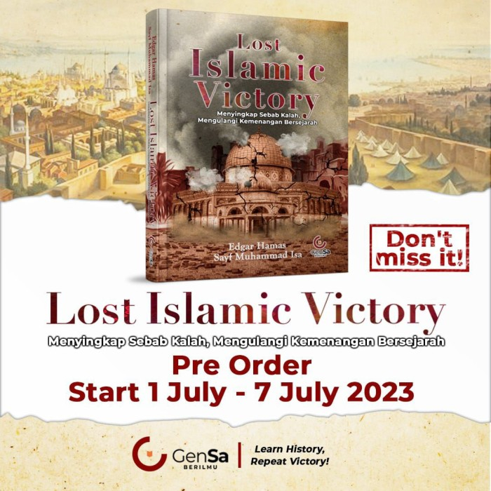 Jual Buku Lost Islamic Victory Gensa Berilmu / Buku Sejarah Islami ...
