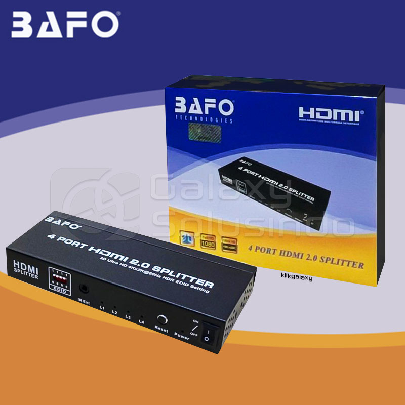 Jual BAFO 1-4 port HDMI Splitter | Shopee Indonesia