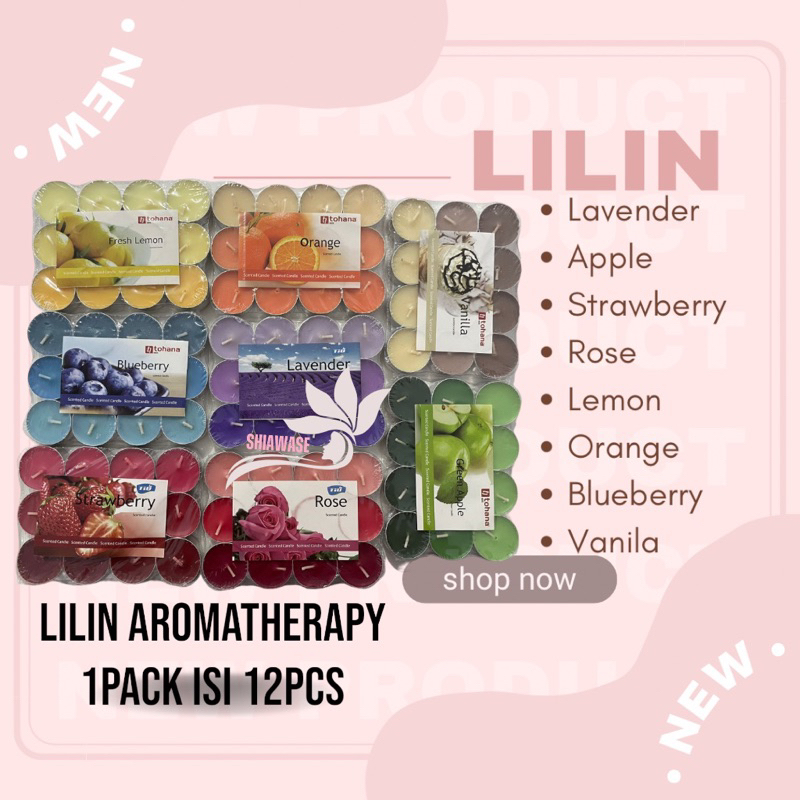 Jual LILIN AROMATHERAPY/candles tealight aroma terapi/LILIN AROMA KECIL ...