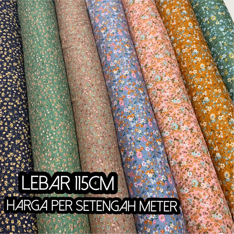 Jual Katun Rayon Motif Bunga Kecil | Shopee Indonesia