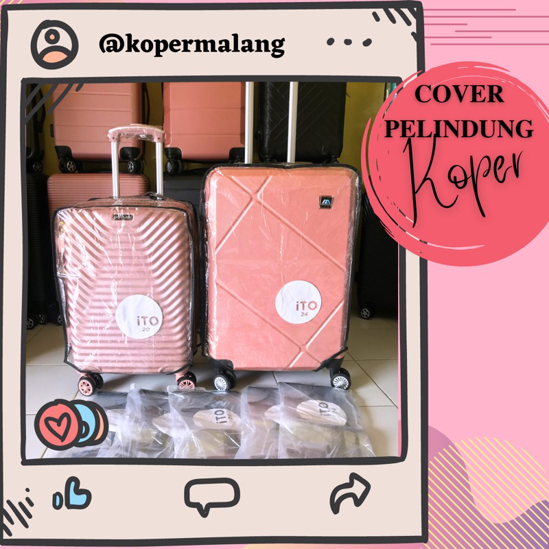 Jual Cover Mika Koper Transparant - Premium Luggage Cover Pelindung ...