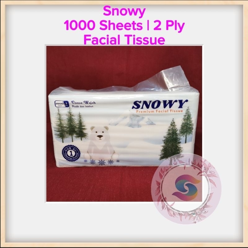 Jual Snowy Facial Tissue 1000 Sheets 2 Ply Tisu Murah Meriah Soft ...