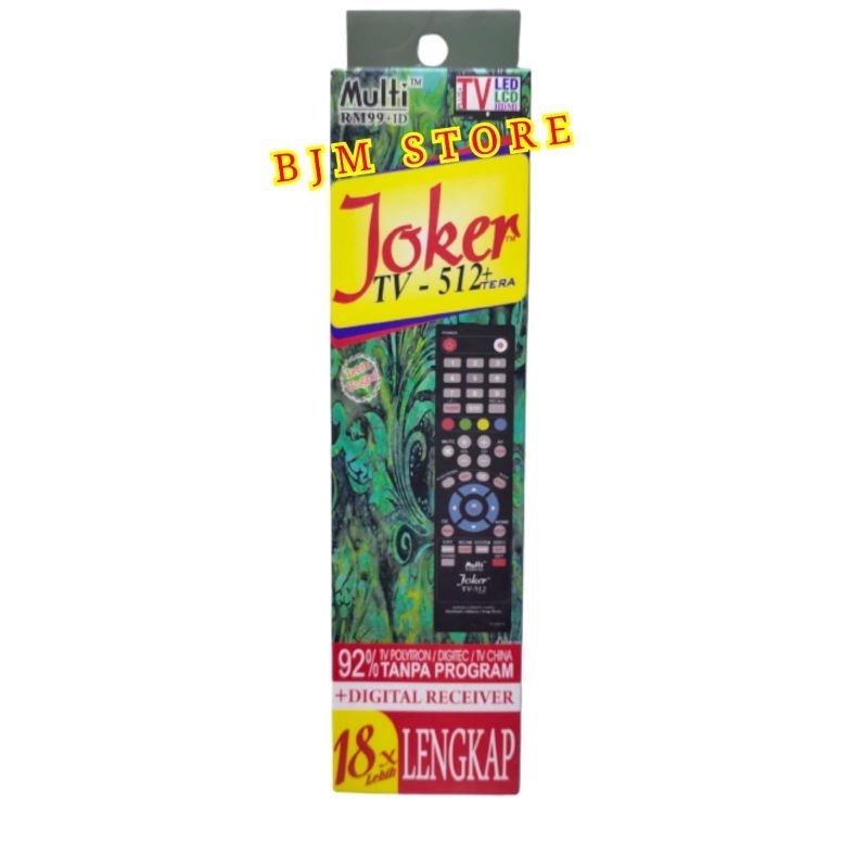 Jual REMOT TV MULTI JOKER - REMOTE TV UNIVERSAL JOKER - REMOT TV LCD ...