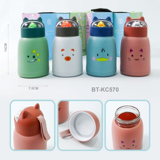 Jual Botol Anak Karakter Lucu 360ml Botol Minum Kaca Murah Kepala ...