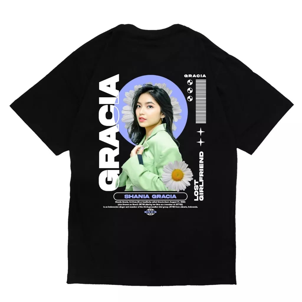 Jual KAOS GRACIA JKT48 NEW ERA Shania Gracia - TSHIRT MEMBER JKT48 NEW ERA BLACK SERIES | Shopee ...