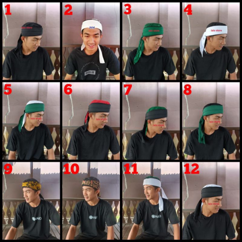 Jual Peci Kupluk Imamah Hijau Putih Model muslim | Shopee Indonesia