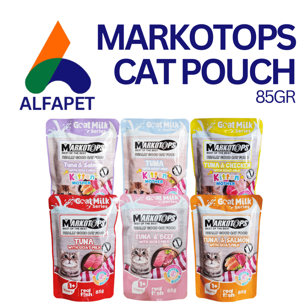 Jual Markotops cat food pouch 85gr makanan kucing basah markotop ...