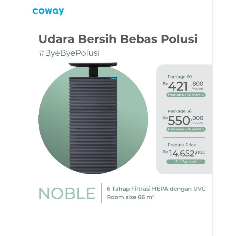 Jual Air Purifier Coway NOBLE AP-2021A | Shopee Indonesia