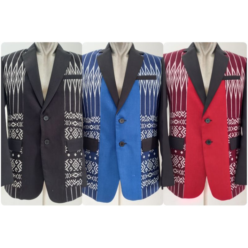 Jual Jas Batik motif Ulos Sumatera / Jas ulos formal / jas ulos motif ...