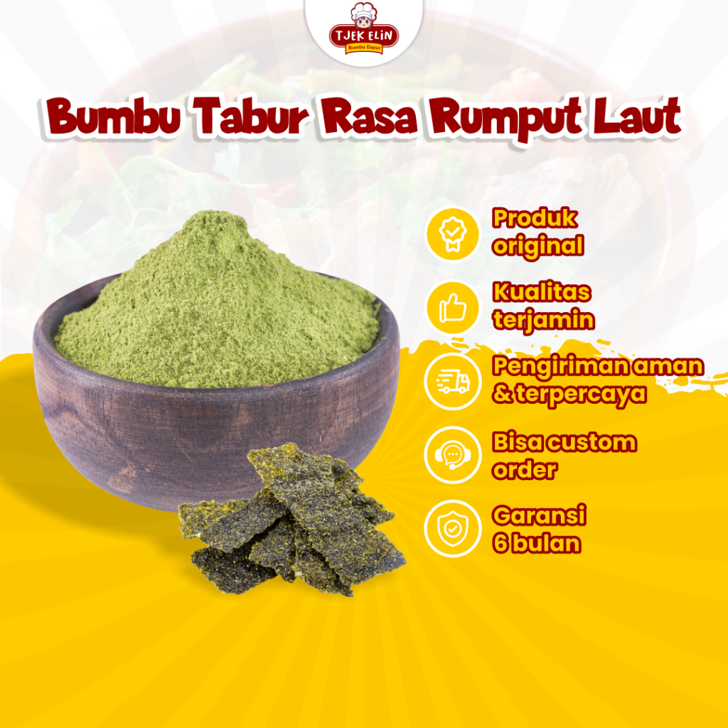 Jual Bumbu Tabur Rumput Laut Bubuk Seasoning Powder Aneka Rasa MSG ...