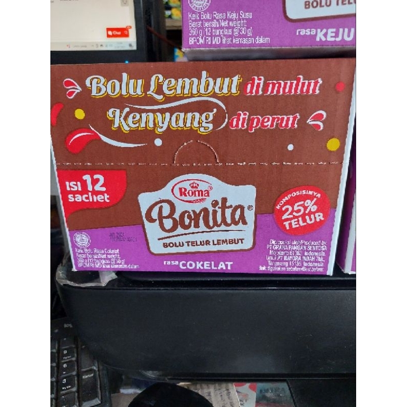 Jual ROMA BONITA BOLU TELUR 1 BOX ISI 12 | Shopee Indonesia