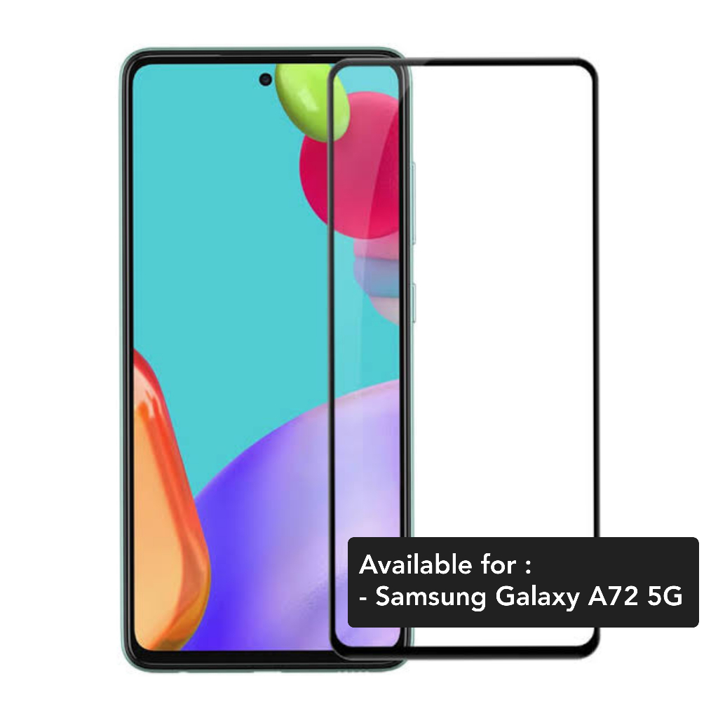 Jual Tempered Glass Samsung Galaxy A72 5G Full Cover 9H Full Screen ...