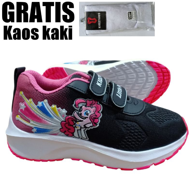 Jual Sepatu Sekolah Anak Perempuan Karakter Kuda pony Cewek Cowok Warna ...