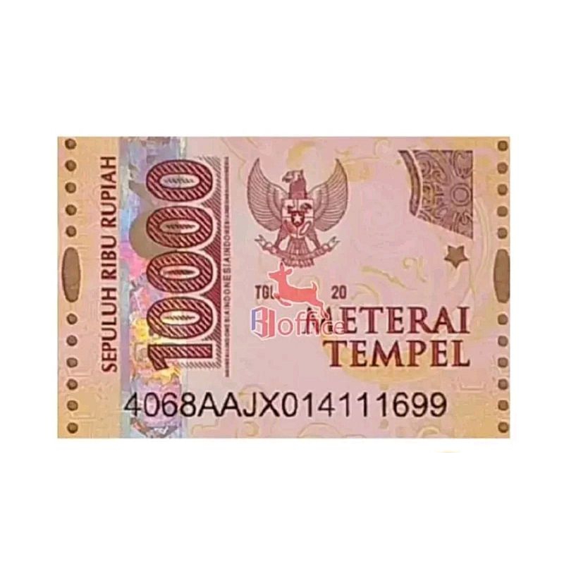 Jual Materai 10.000(original pos indonesia) | Shopee Indonesia