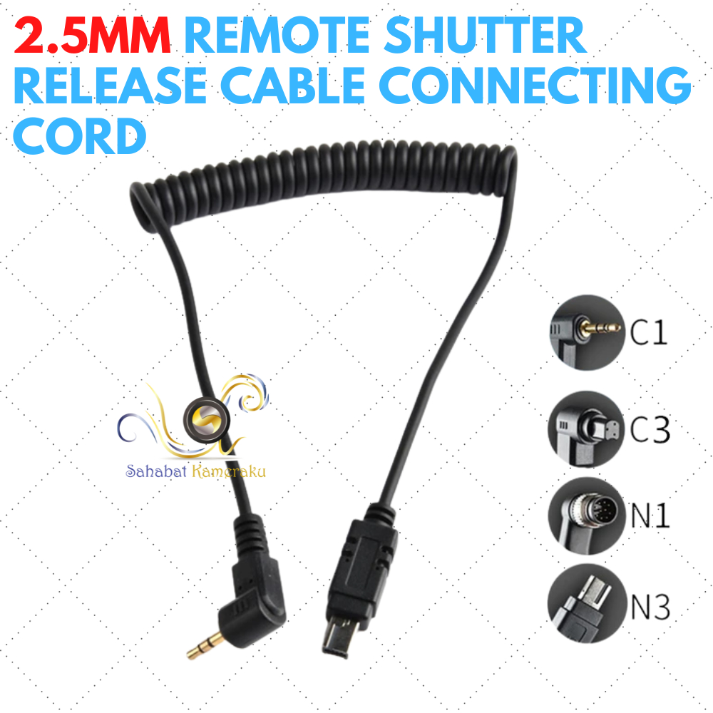 Jual Kabel Camera Remote Control Shutter 2.5mm C1 C3 N1 N3 S2 E2 L1 Kamera Canon Nikon Sony ...