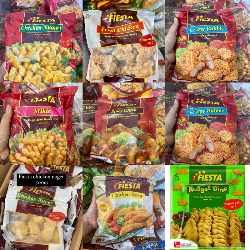 Jual Fiesta Naget / cheesy lover / nugget zoo / pizza abc / cheese 123 ...
