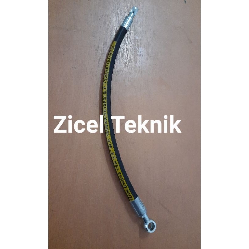 Jual Fuel pump hose 1SN 3/8" + nepel banjo 14 mm, selang hidrolik ...