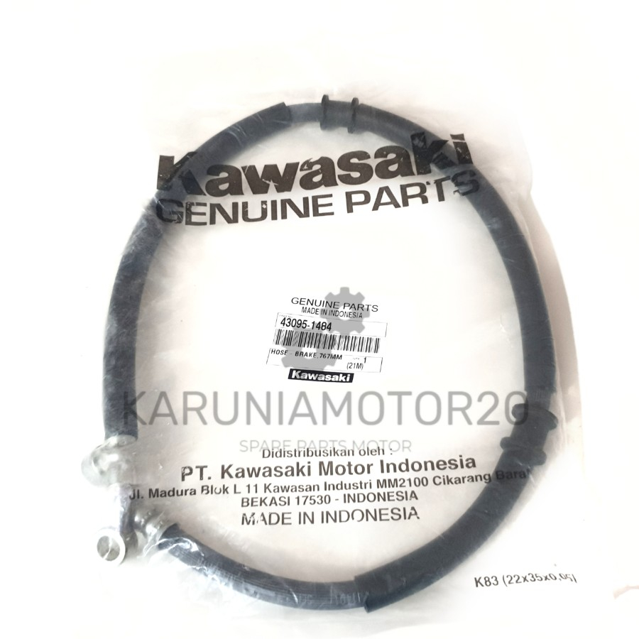 Jual Kabel Selang Rem Depan W175 W 175 SE CAFE Original Kawasaki 43095-1484 | Shopee Indonesia