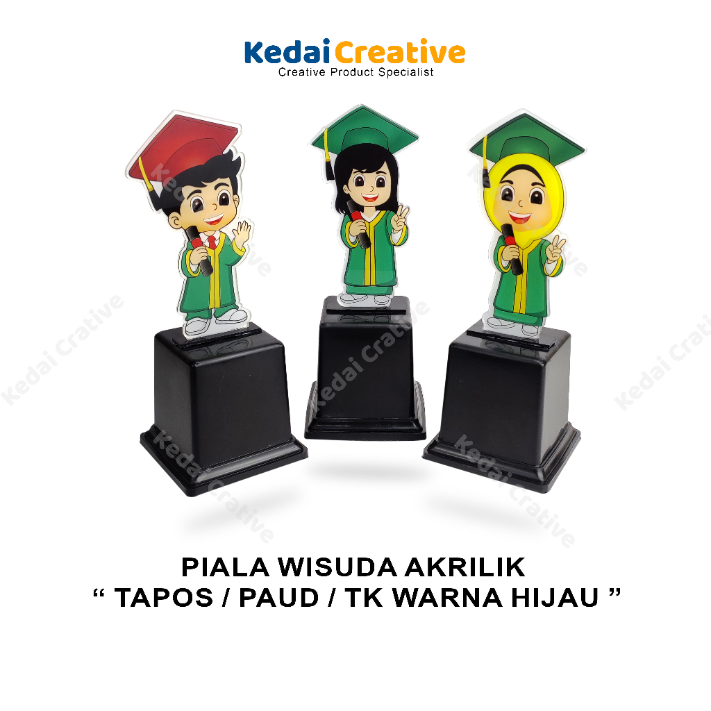 Jual Piala Wisuda Akrilik Anak TK PAUD Murah - Berbahan Akrilik WARNA ...
