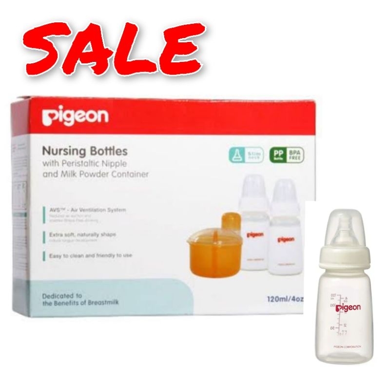 Jual Pigeon Nursing Bottle With Peristaltic Nipple - Pigeon Milk Powder ...