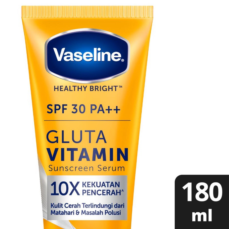 Jual Vaseline Gluta Vitamin Sunscreen Serum SPF 30 PA++ 180ml | Shopee Indonesia