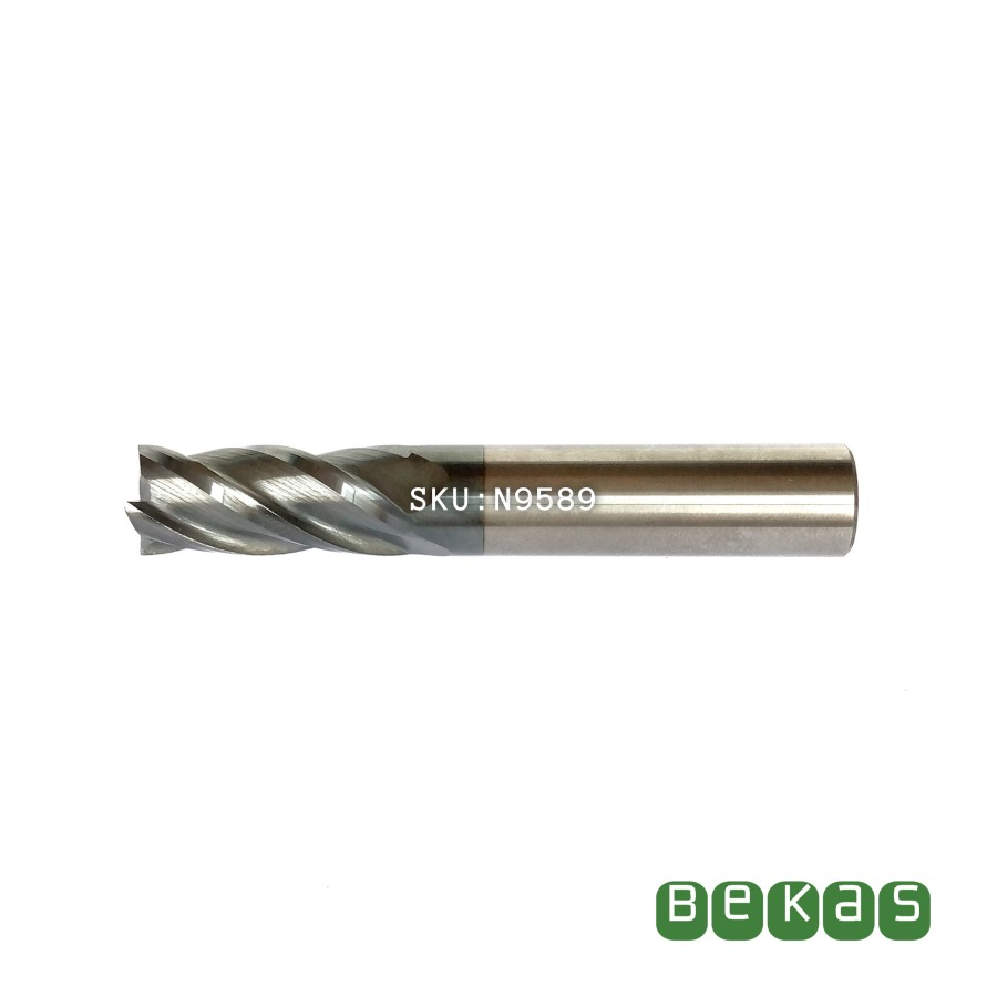 Jual Endmill 12 Mm Carbide 4 Flute 12mm Milling Cutter End Mill 12.0 ...