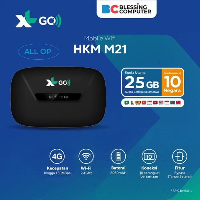 Jual MODEM WIFI HKM M21 + XL GO 25GB | Shopee Indonesia