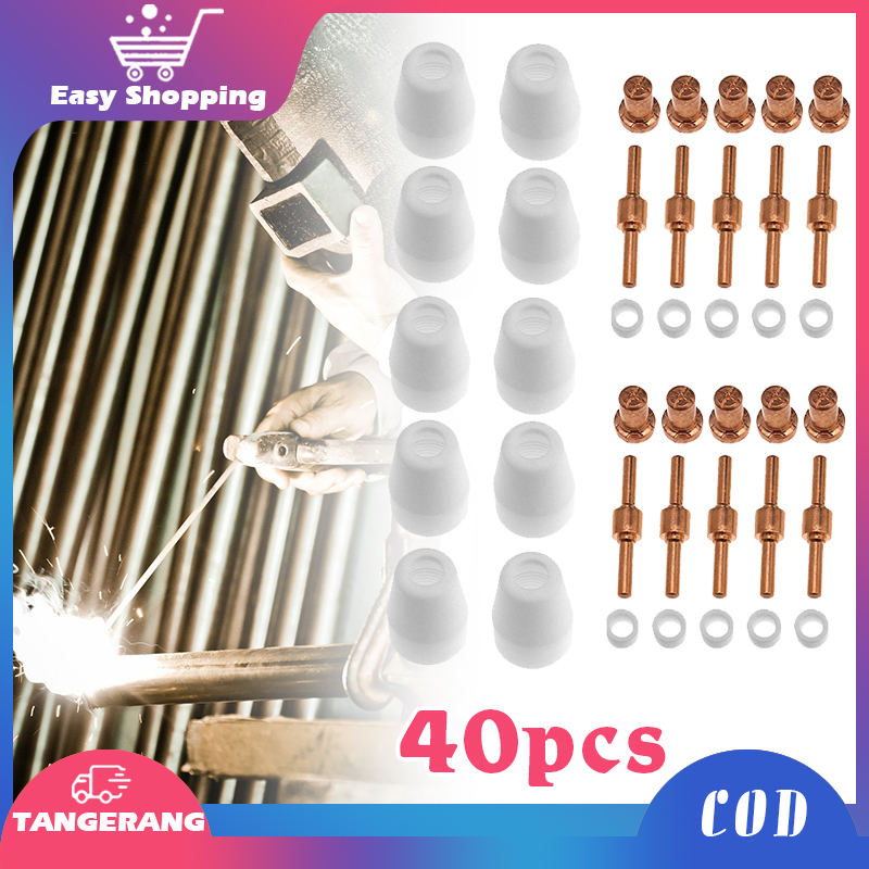 Jual 40PCS TIP NOZZLE PLASMA CUTTER TIP ELECTRODES UJUNG PLASMA CUTTER ...