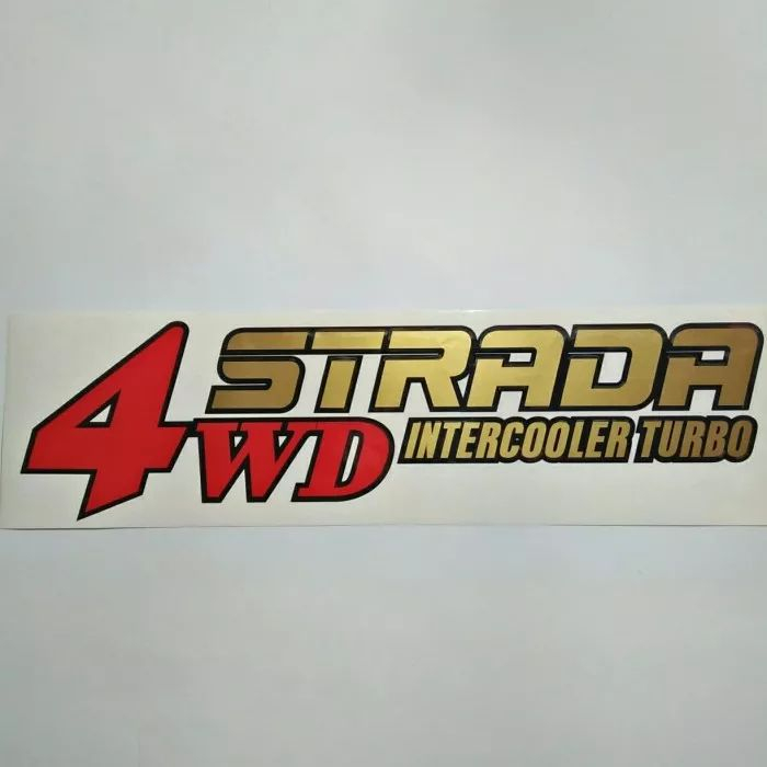 Jual stiker sticker mobil strada triton intercooler turbo 4wd stiker ...