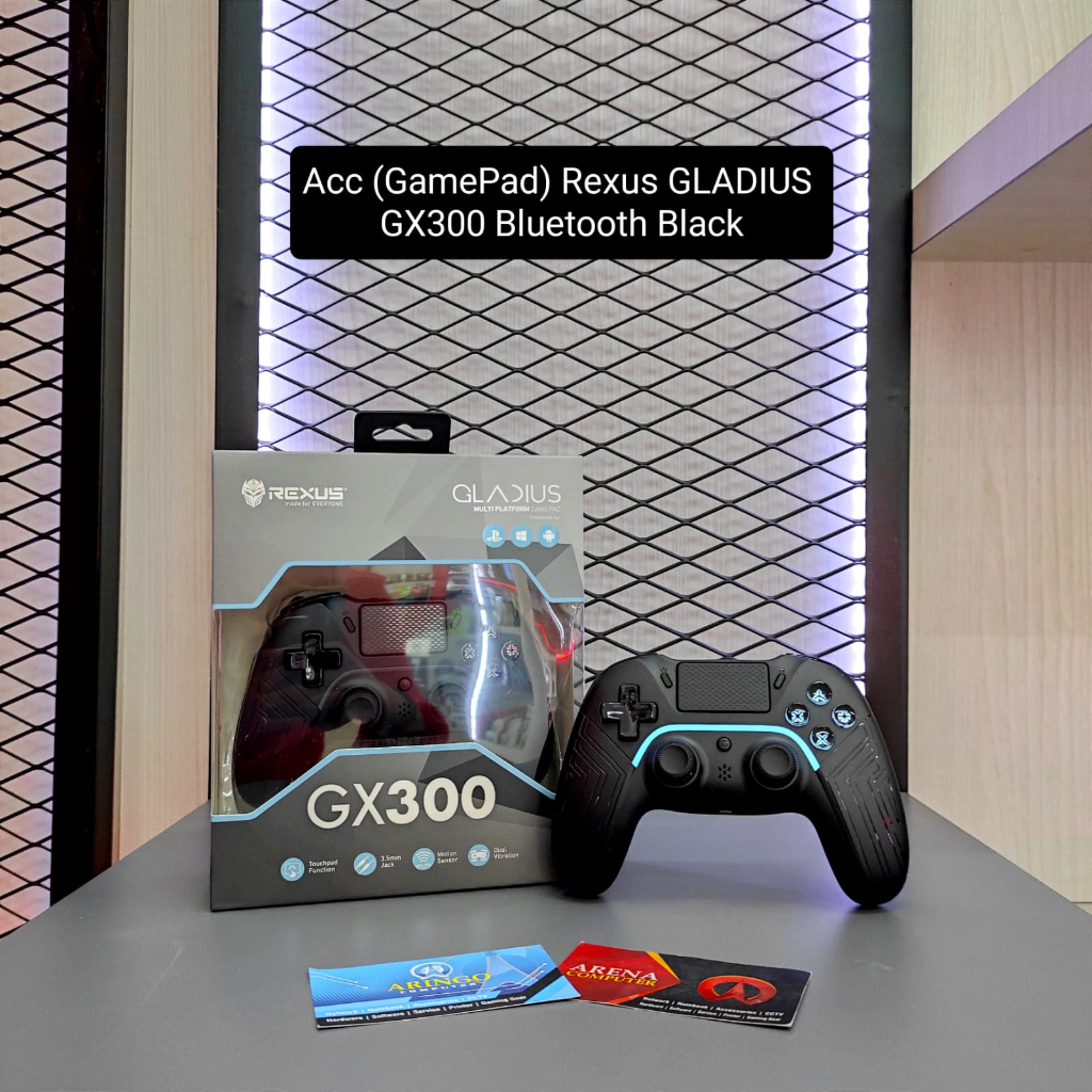 Jual Acc (GamePad) Rexus GLADIUS GX300 Bluetooth Black | Shopee Indonesia