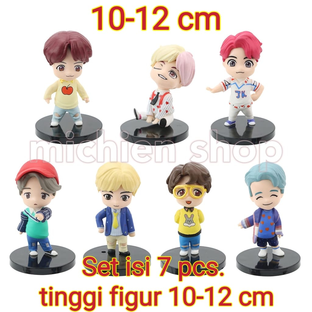 Jual Action Figure BTS Army KWS SET 7 pcs ALL MEMBER V Jimin SUGA Jin ...