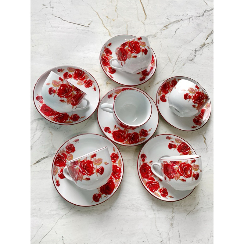 Jual Rosa Tea Set | Shopee Indonesia