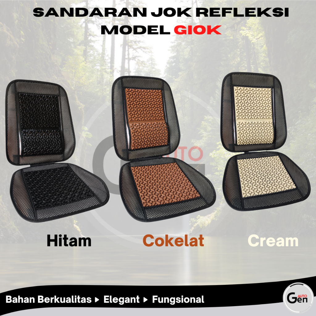 Jual Sandaran Alas Jok Mobil Universal Motif Giok Senderan / Tatakan ...