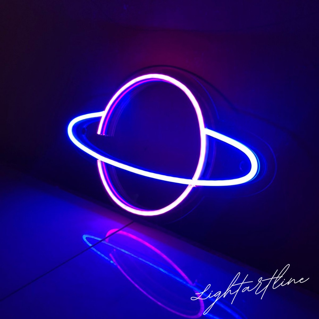 Jual Neon Flex PLANET - lampu PLANET - Neon Sign dengan Logo PLANET ...