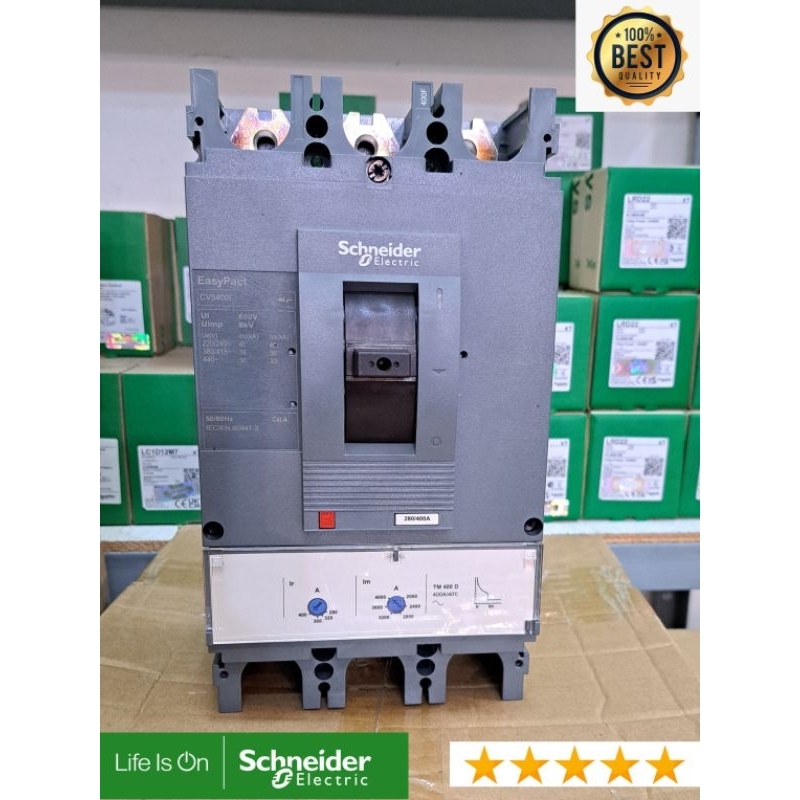 Jual SCHNEIDER MCCB CVS400F 3P 320A 320 A TM320D LV540305 CVS 400F 36KA | Shopee Indonesia