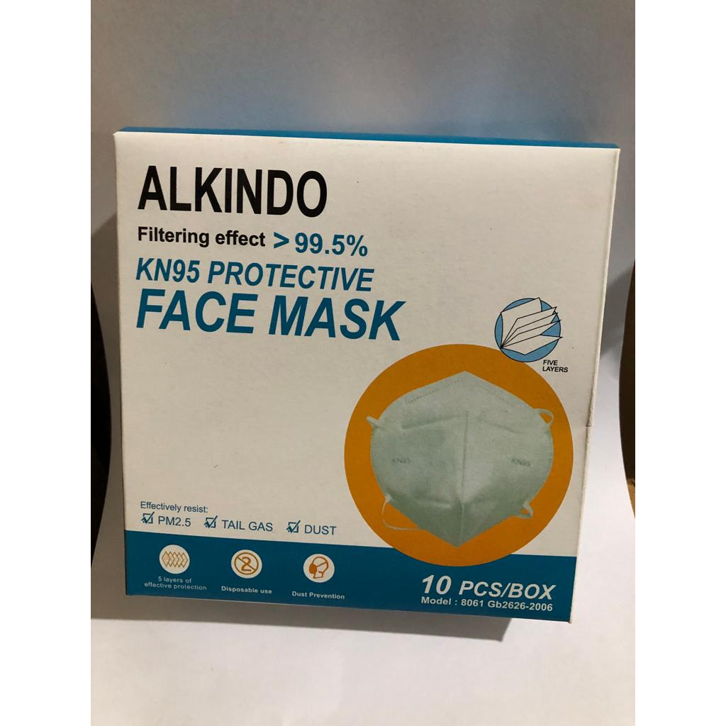 Jual Masker KN95 Alkindo BOX isi 10pcs | Shopee Indonesia