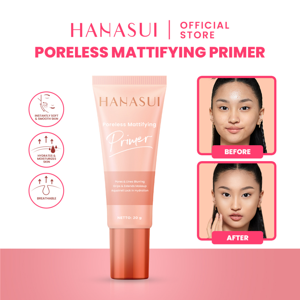 Jual Hanasui Poreless Mattifying Primer I Base Make Up (20gr) | Shopee ...