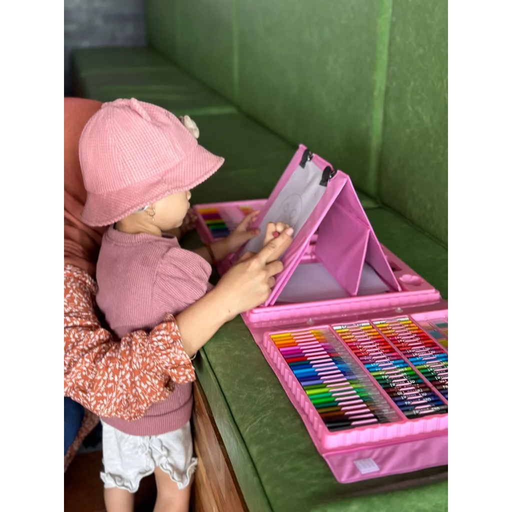 Jual (COD), Crayon Art Set 208 Pensil Warna Crayon / 208Pcs Set ...