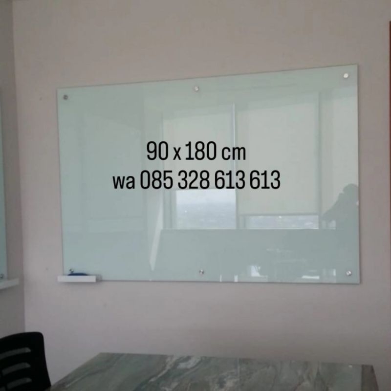 Jual Glassboard 90 x 180 cm / papan tulis kaca 90 x 180 cm | Shopee Indonesia