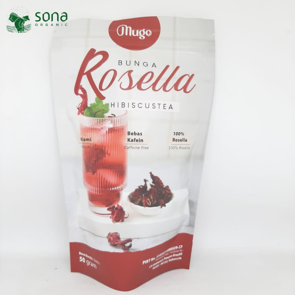 Jual Bunga Rosella Kering ( Dried Hibiscus Flower Tea ) 50g - Mugo | Shopee Indonesia